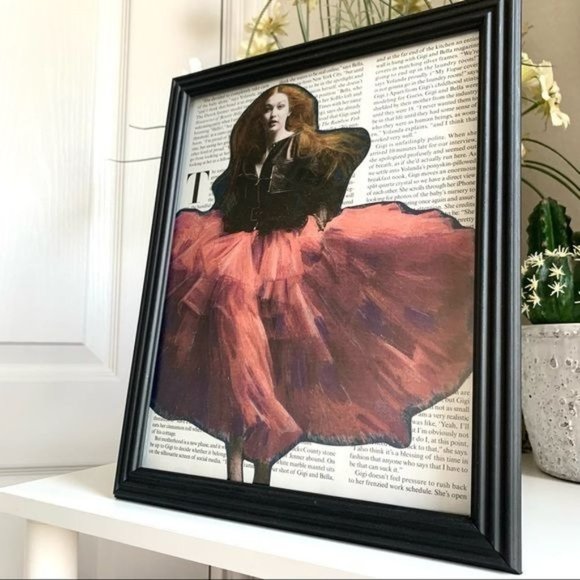 Hand Crafted | Wall Decor | Gigi Hadid Handmade 8x Celebrity Collage ...